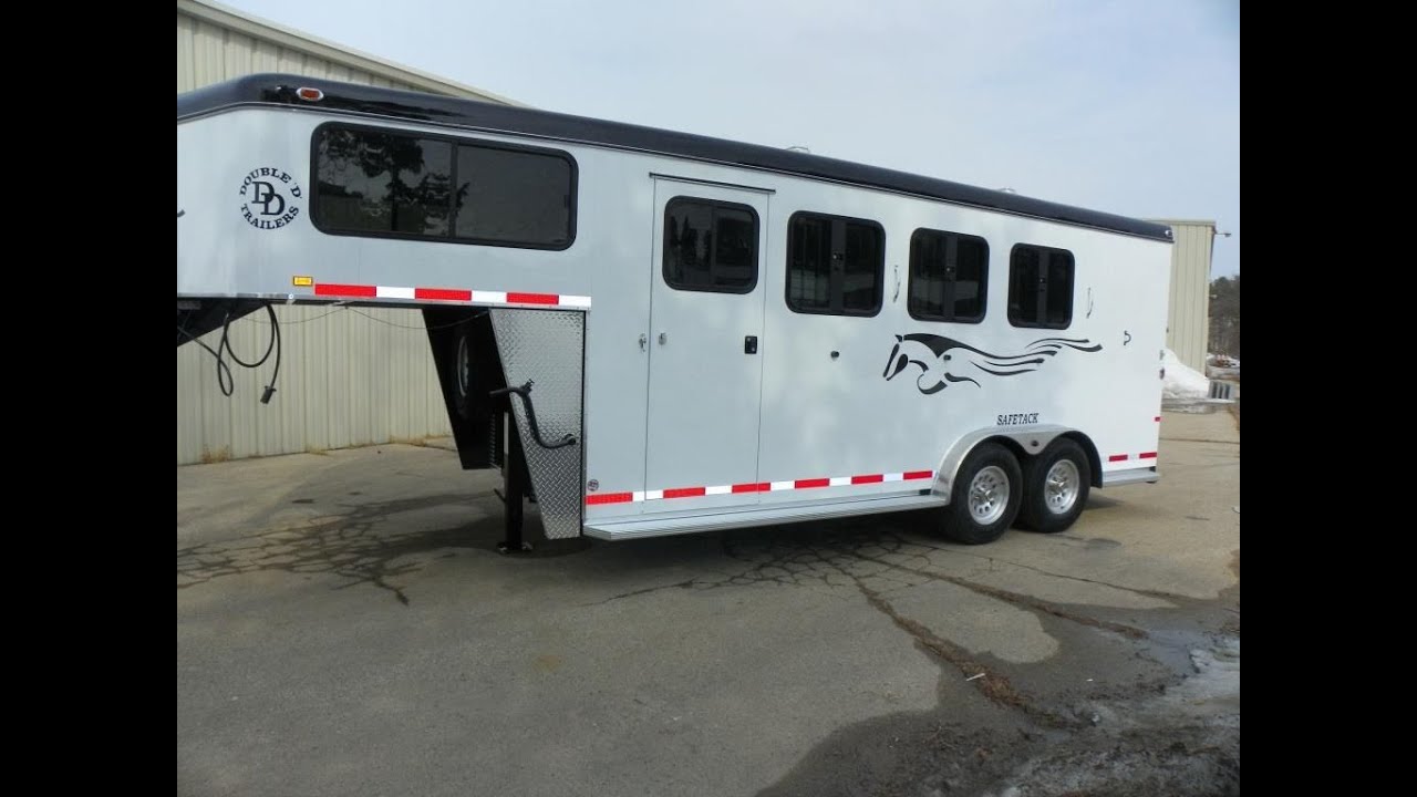 Patented SafeTack Reverse Horse Trailer [3 Horse Gooseneck Model ...