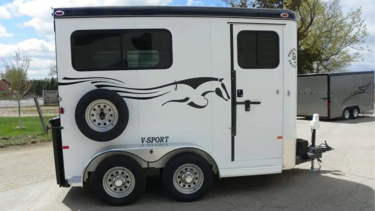 2 Horse Straight Load Bumper Pull (No Dress - V Sport) - Double D Trailers